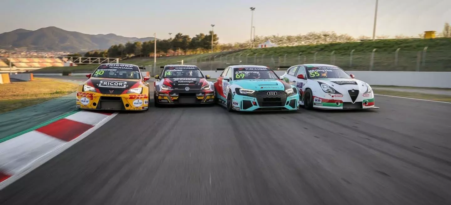 tom-coronel-johan-kristoffersson-jean-karl-vernay-ma-qinghua-test-wtcr-barcelona-2019