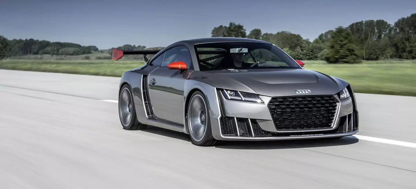 Audi TT Clubsport Turbo Lub tswv yim: yees duab los ntawm daim duab, saib tshiab ntawm TT radical tshaj plaws