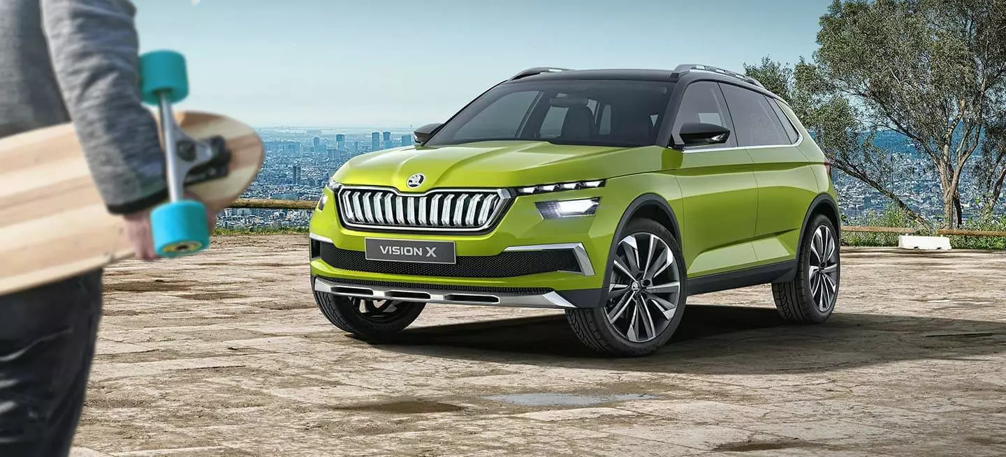 Skoda Kamiq 2019 Green Prototype Preview