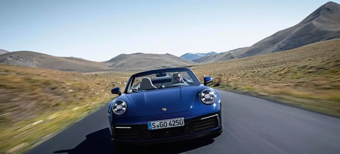 Porsche 911 Cabrio Cabriolet Predný pohyb 1