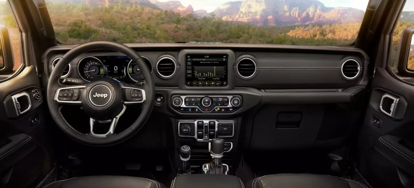 Interior Of The 2021 Jeep® Wrangler Sahara 4x Includes Standard