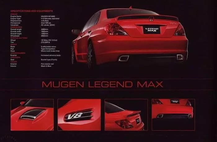 Mugen Legend Max, lehiaketako motorra eta 500 CV baino gehiago, prototipo erradikala