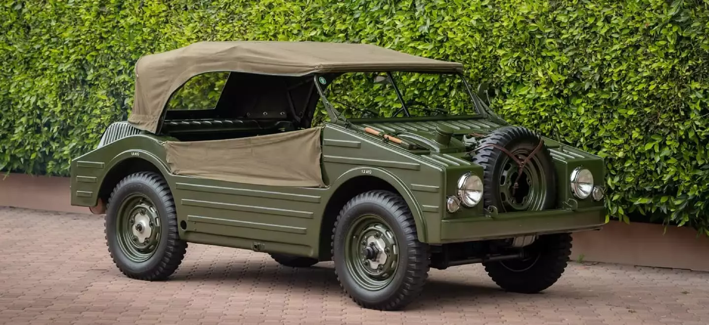 Believe it or not, this military (and amphibious) vehicle is signed by Porsche