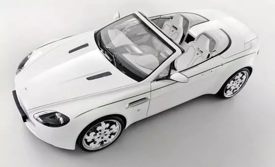 Graf Weckerle tarafından tasarlanan Aston Martin V8 Vantage Volante Blanc de Blancs