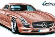 Lorinser inaonyesha mchoro wa maandalizi ya kwanza ya Mercedes SLS AMG 163499_2