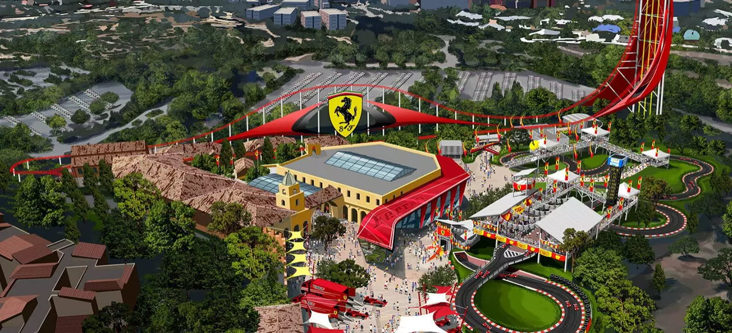 Roolaha ugu dheer Yurub waa la dhisay... waxayna ku taal Ferrari Land! 17810_1