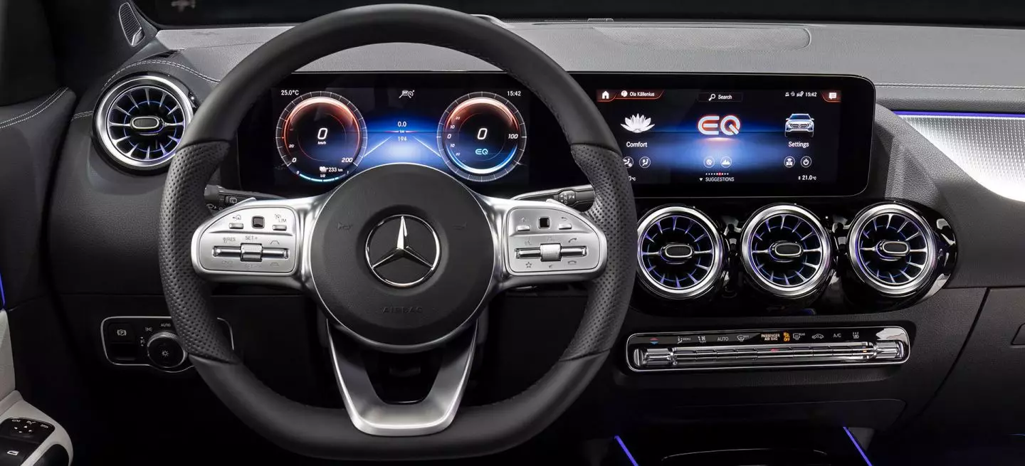 Mercedes Eqa 250 2021 ಇಂಟೀರಿಯರ್ ಸ್ಟೀರಿಂಗ್ ವೀಲ್ 02