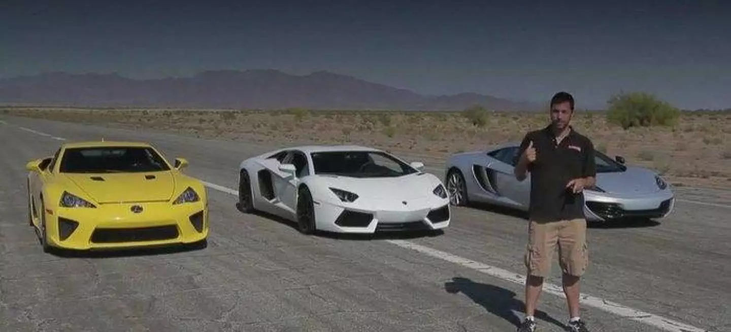 Drag race to the top: Bugatti Veyron Grand Sport against Lamborghini Aventador and other supercars 33862_1