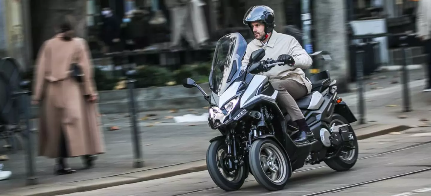 د موټرسایکل Kymco Cv3 2021 عمل