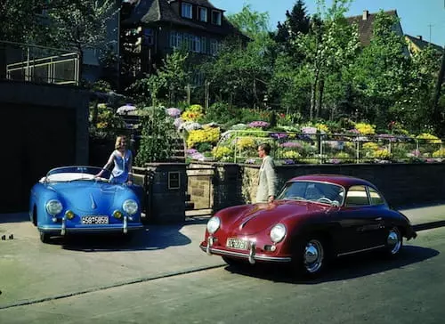 Tiománaí do Porsche 356 Speedster