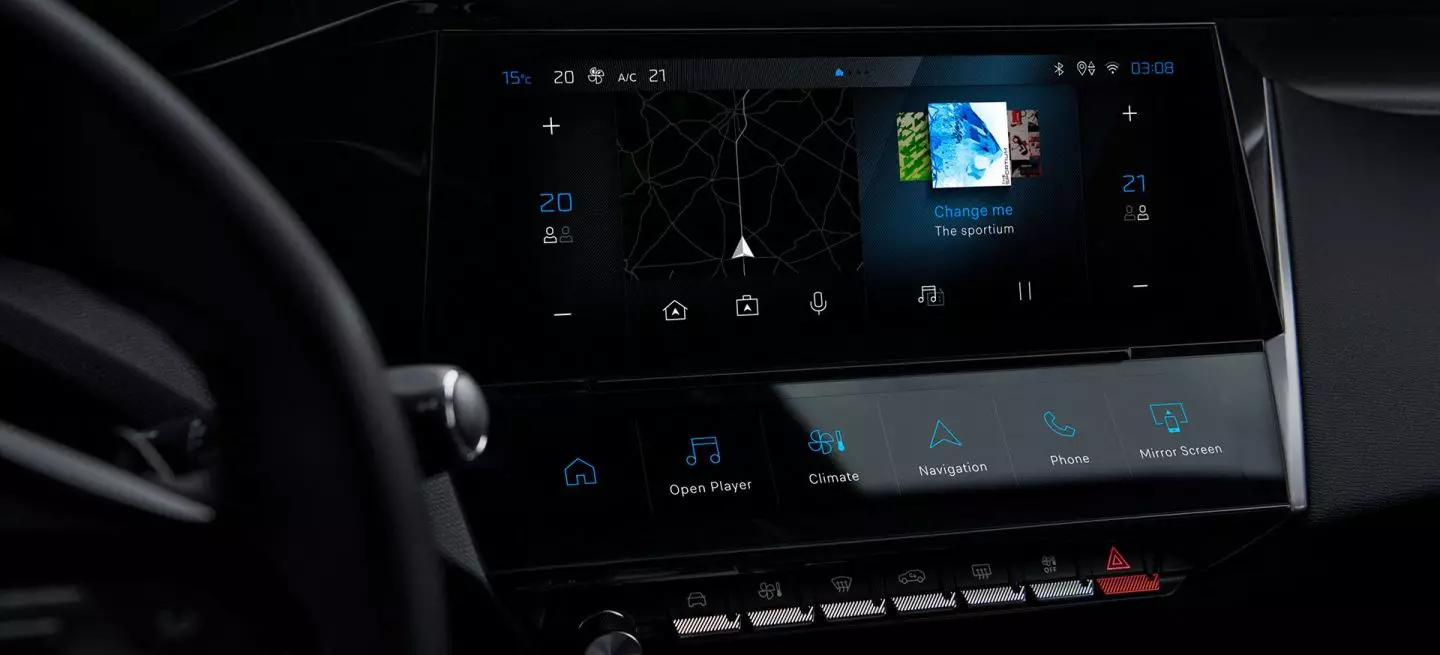 Peugeot 308 2021 Interior Navigator