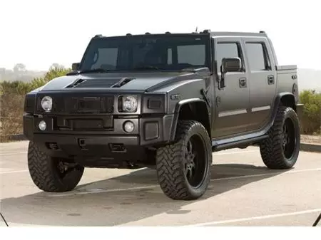 STRUT Matte Black Hummer H2, thậm chí còn đáng sợ hơn