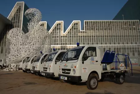 TATA ACE, un dos vehículos eléctricos da Expo de Zaragoza