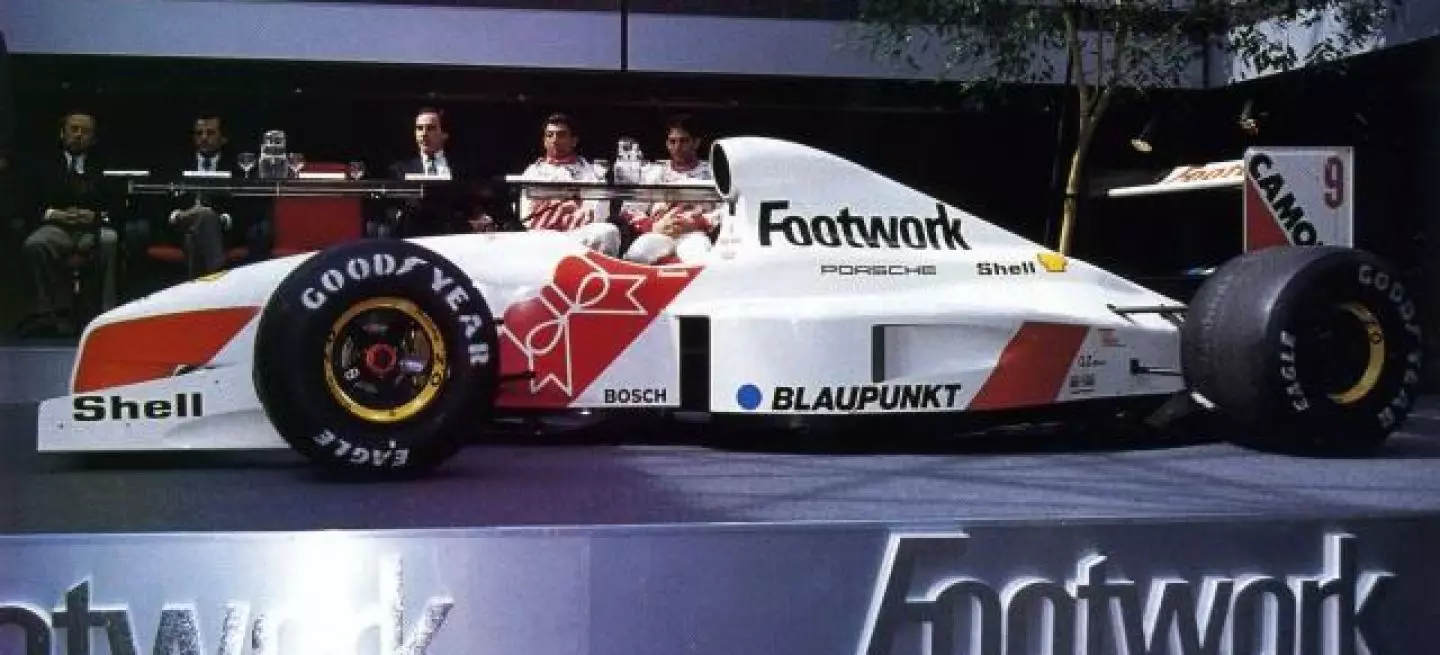 „Footwork-Porsche“ pristatymas 1991 m