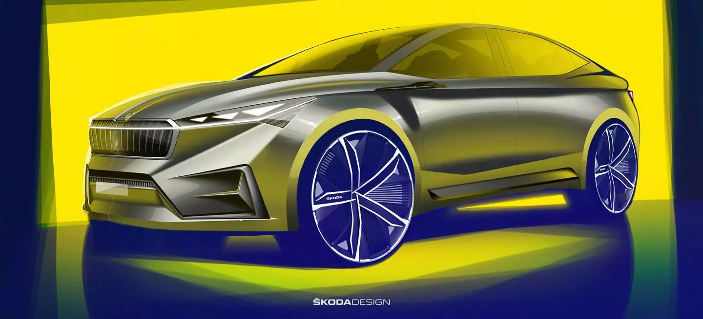 Skoda Vision IV Advance Electric Car ເຈນີວາມໍເຕີໂຊ 2019 02