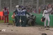 Fernando Alonso na Esteban Gutiérrez wanatoka bila majeraha kutokana na ajali katika miaka ya 3 ya kutisha. 92259_1